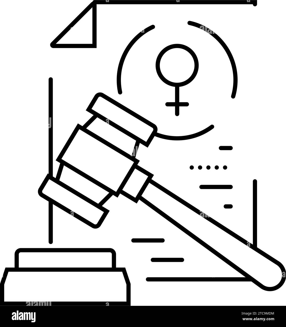 womens rights feminism woman line icon vector illustration Stock Vector ...