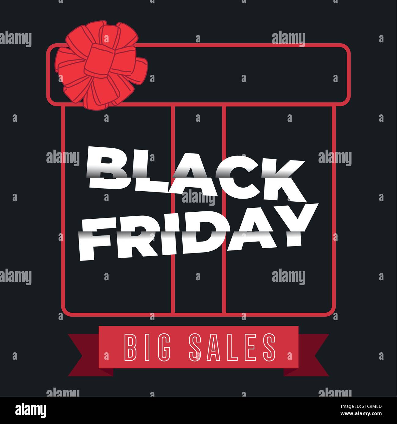 Colored black friday sale advert poster Vector Stock Vector Image & Art ...
