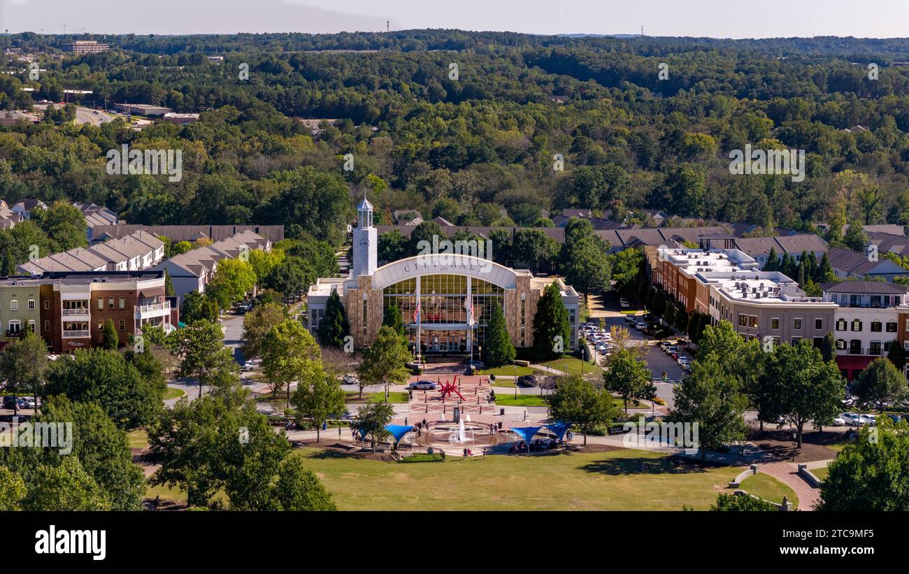 Downtown Suwanee, Georgia Stock Photo - Alamy