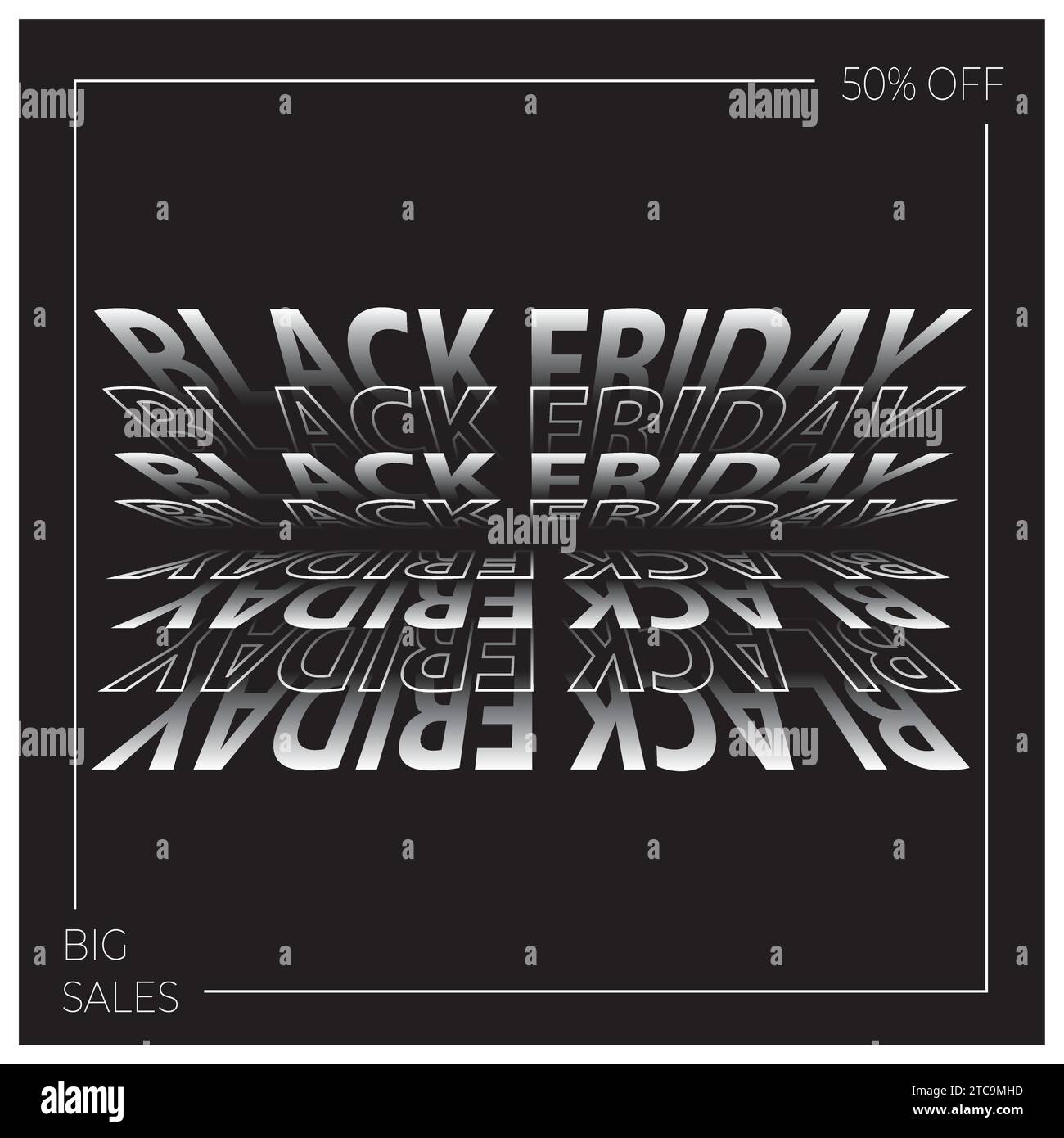 Colored black friday sale advert poster Vector Stock Vector Image & Art ...