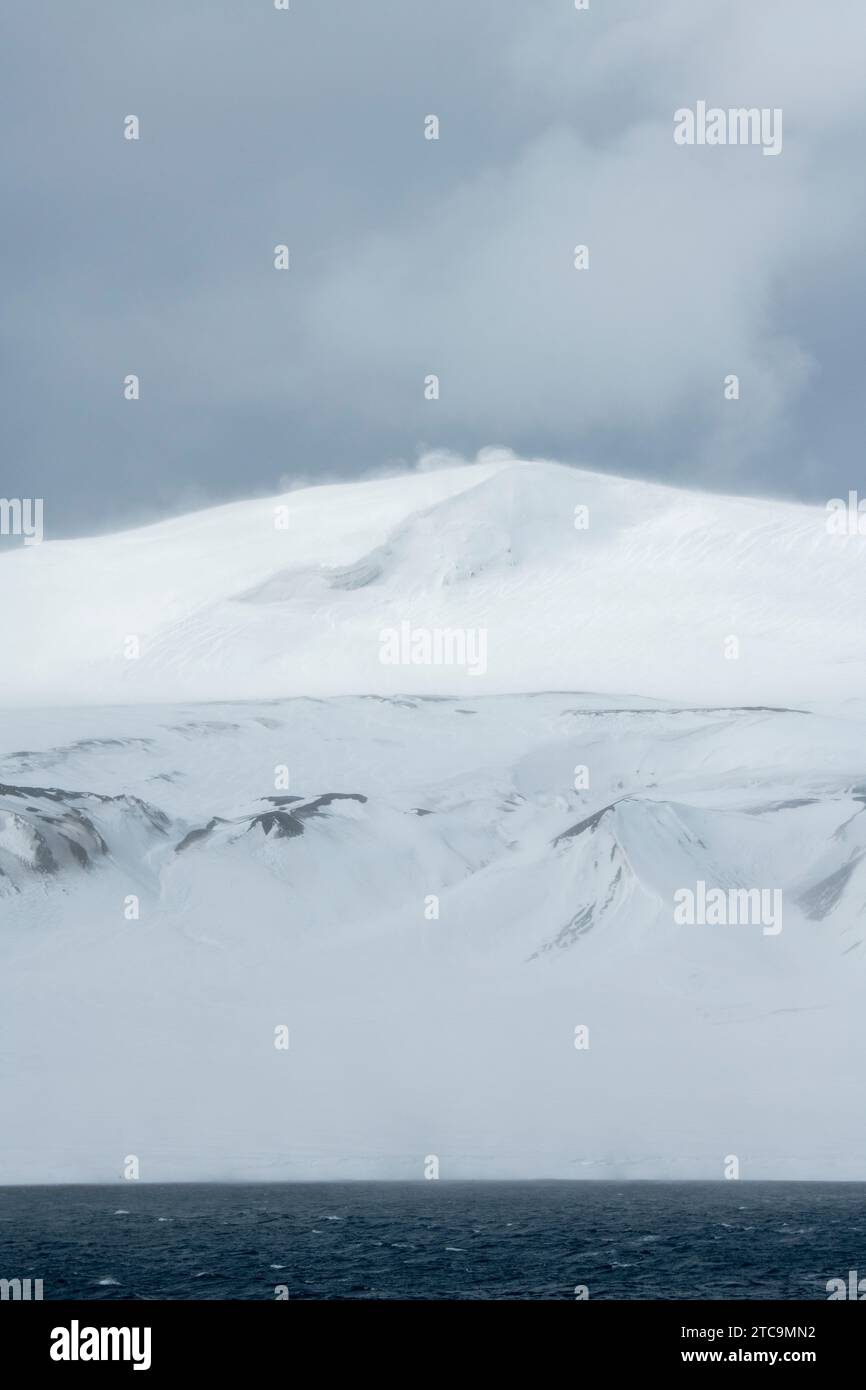 Antarctica, South Shetland Islands, Deception Island, Telefon Bay ...