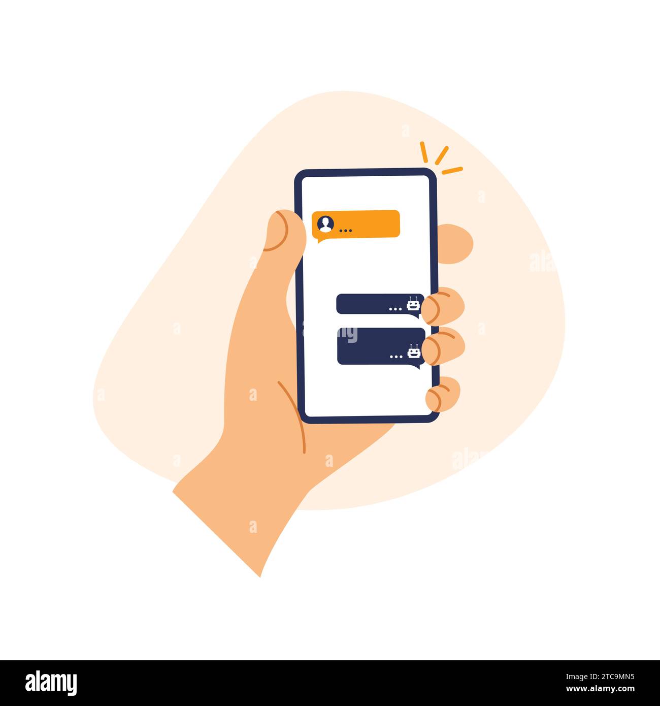 Holds boxes Stock Vector Images - Alamy