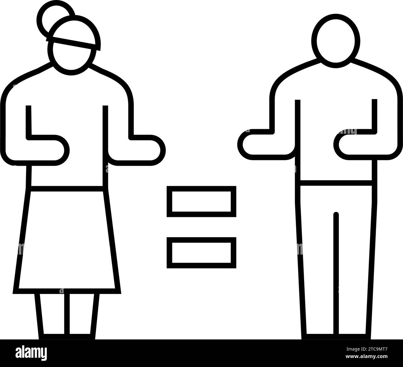 women equality feminism woman line icon vector illustration Stock ...