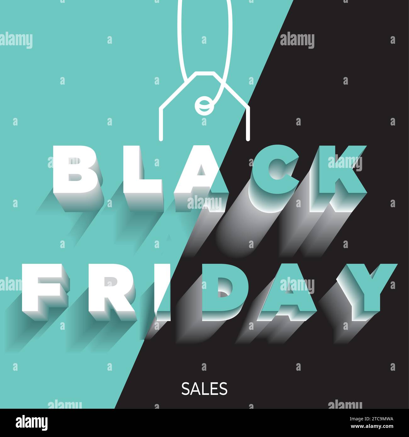 Colored black friday sale advert poster Vector Stock Vector Image & Art ...