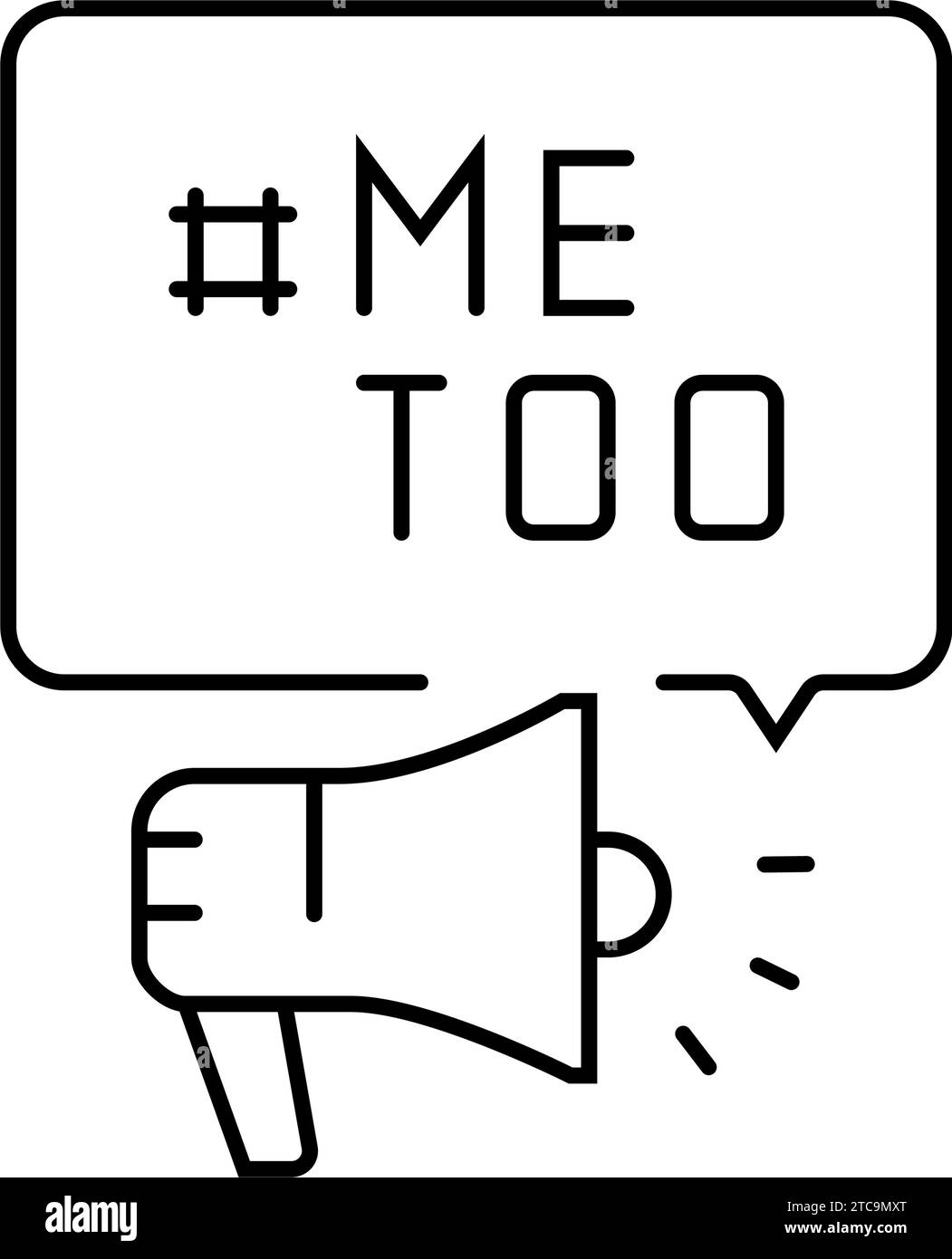 Metoo sign Stock Vector Images - Alamy