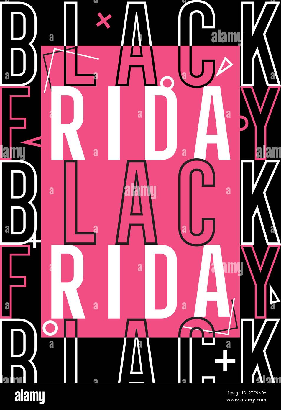 Colored black friday sale advert poster Vector Stock Vector Image & Art ...