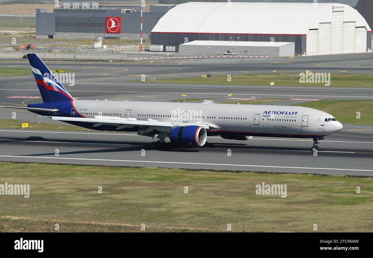 ISTANBUL, TURKIYE - OCTOBER 01, 2022: Aeroflot Airlines Boeing 777 ...