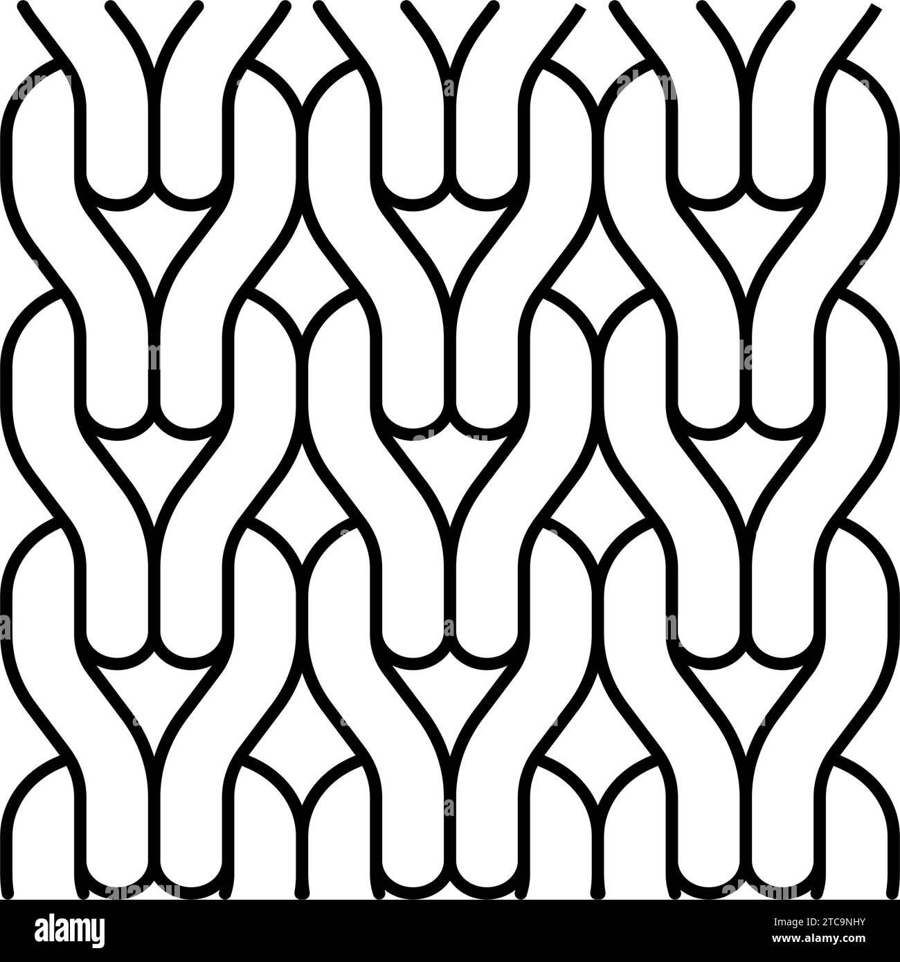 knitwear knitting wool line icon vector illustration Stock Vector Image ...