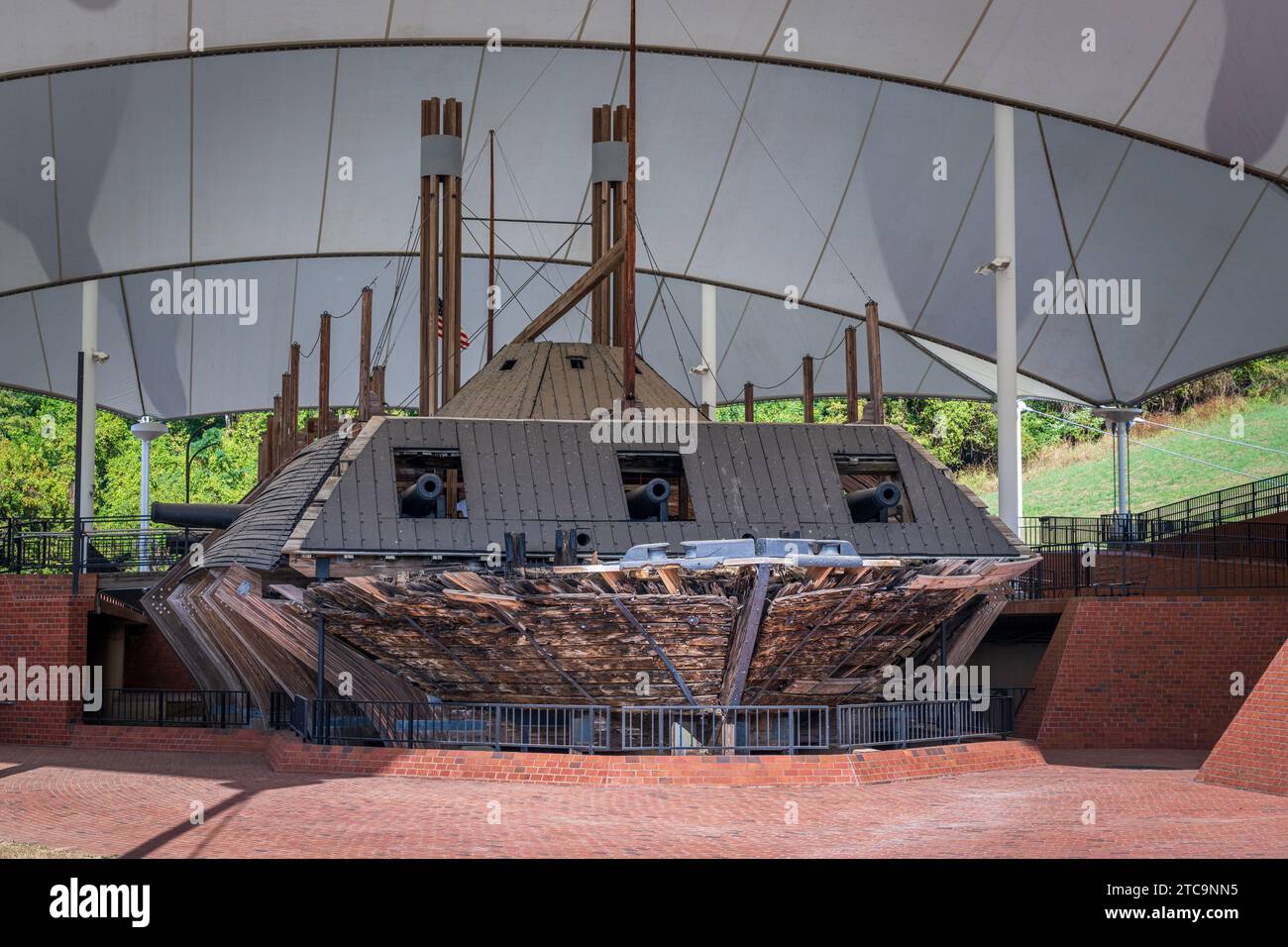 Restored iron clad steamship USS Cairo in the Vicksburg National ...