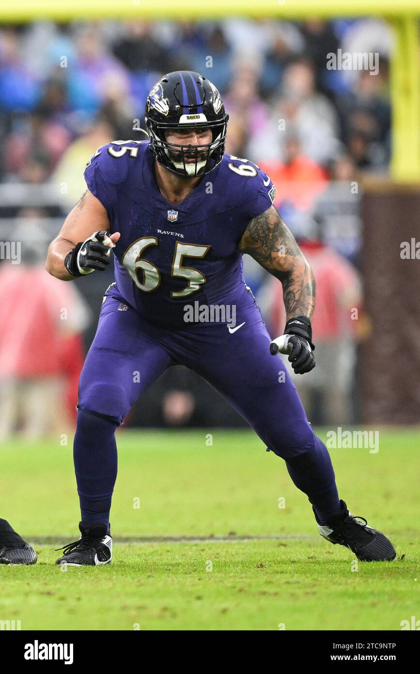 Baltimore Ravens guard Patrick Mekari (65) in action during the second ...