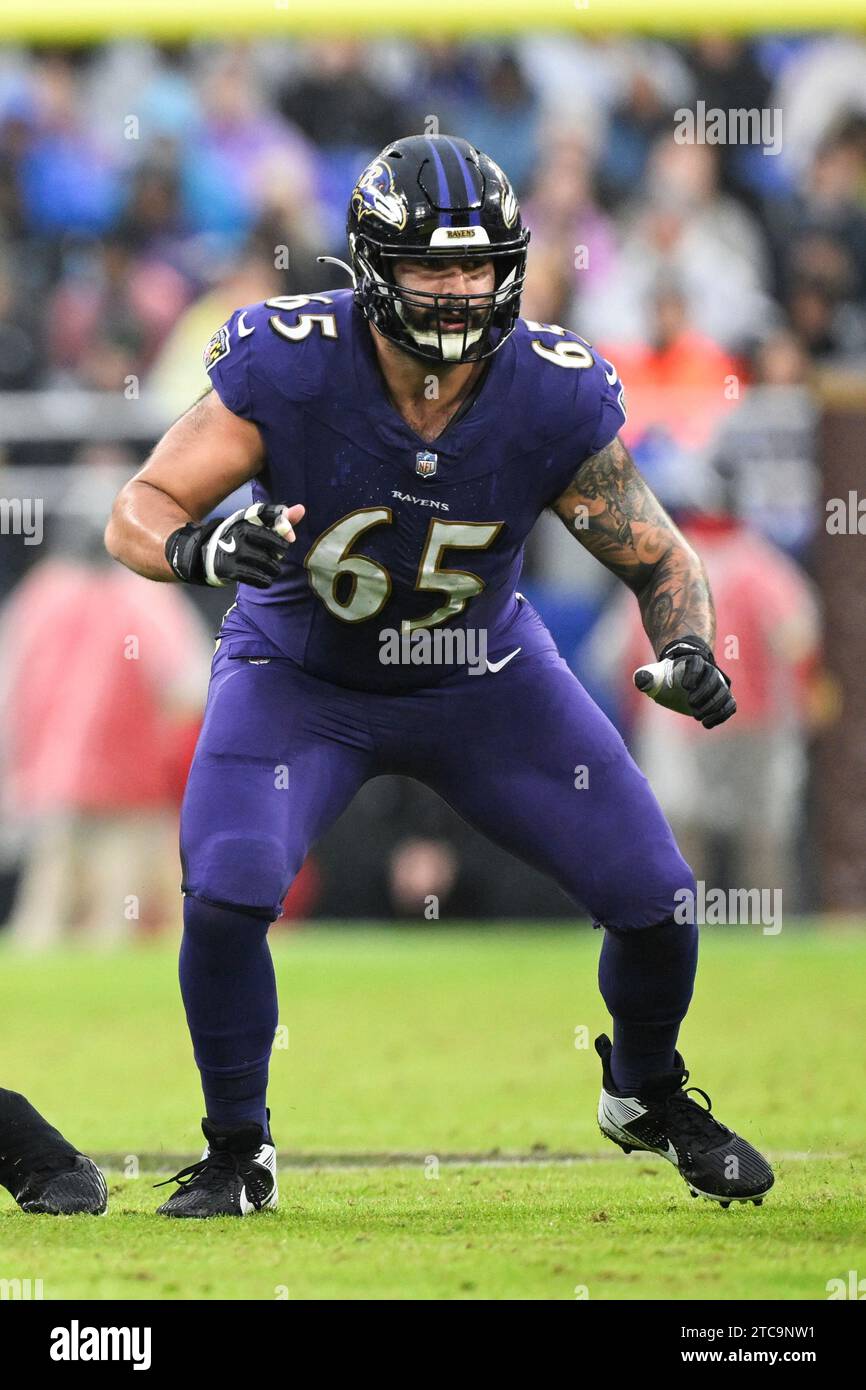 Baltimore Ravens guard Patrick Mekari (65) in action during the second ...