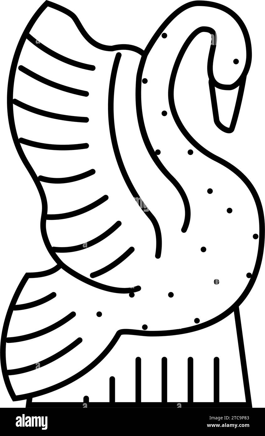 mistice sculptureletoe winter season line icon vector illustration ...