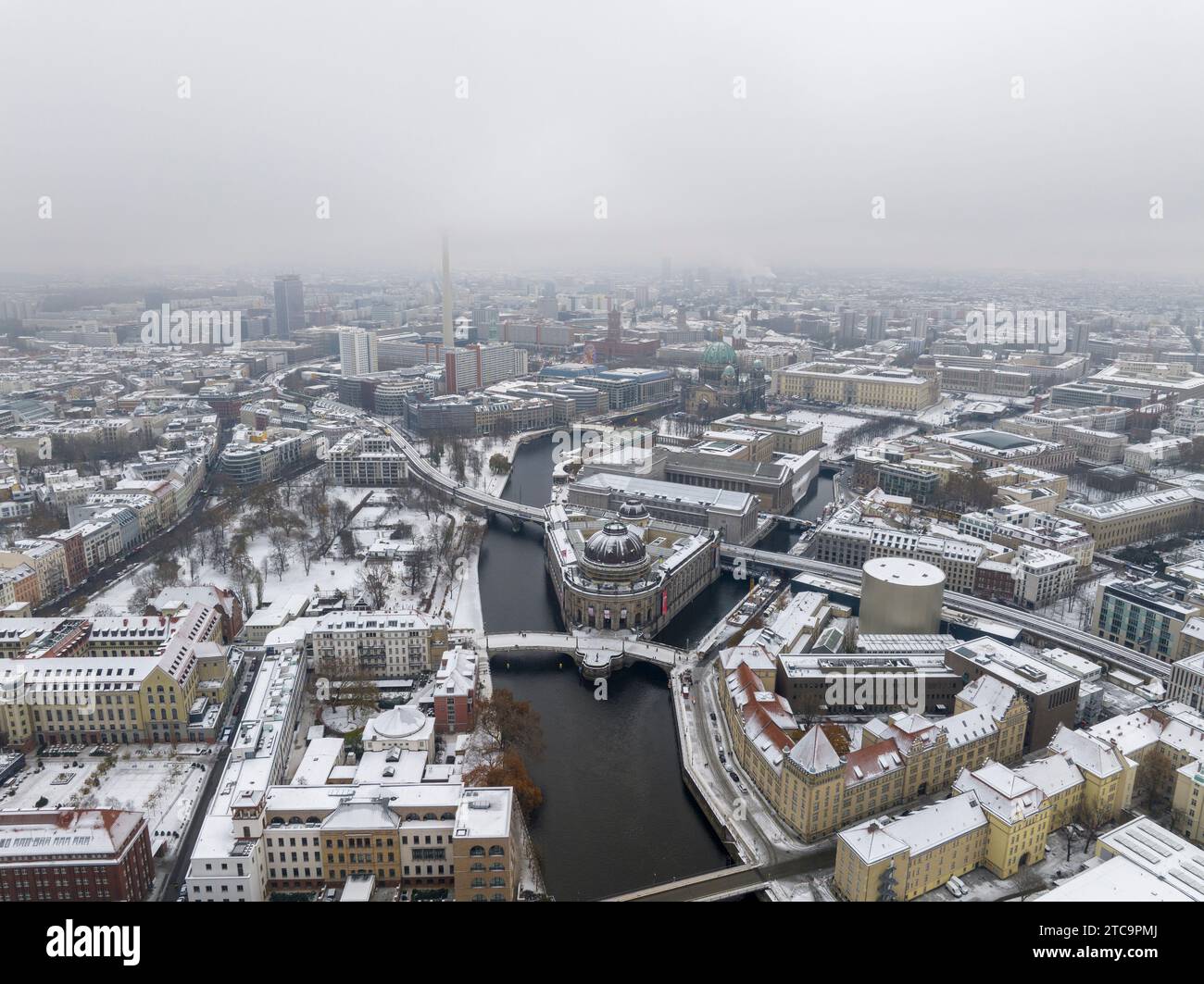 Berlin winter snow germany city center architecture hi-res stock ...