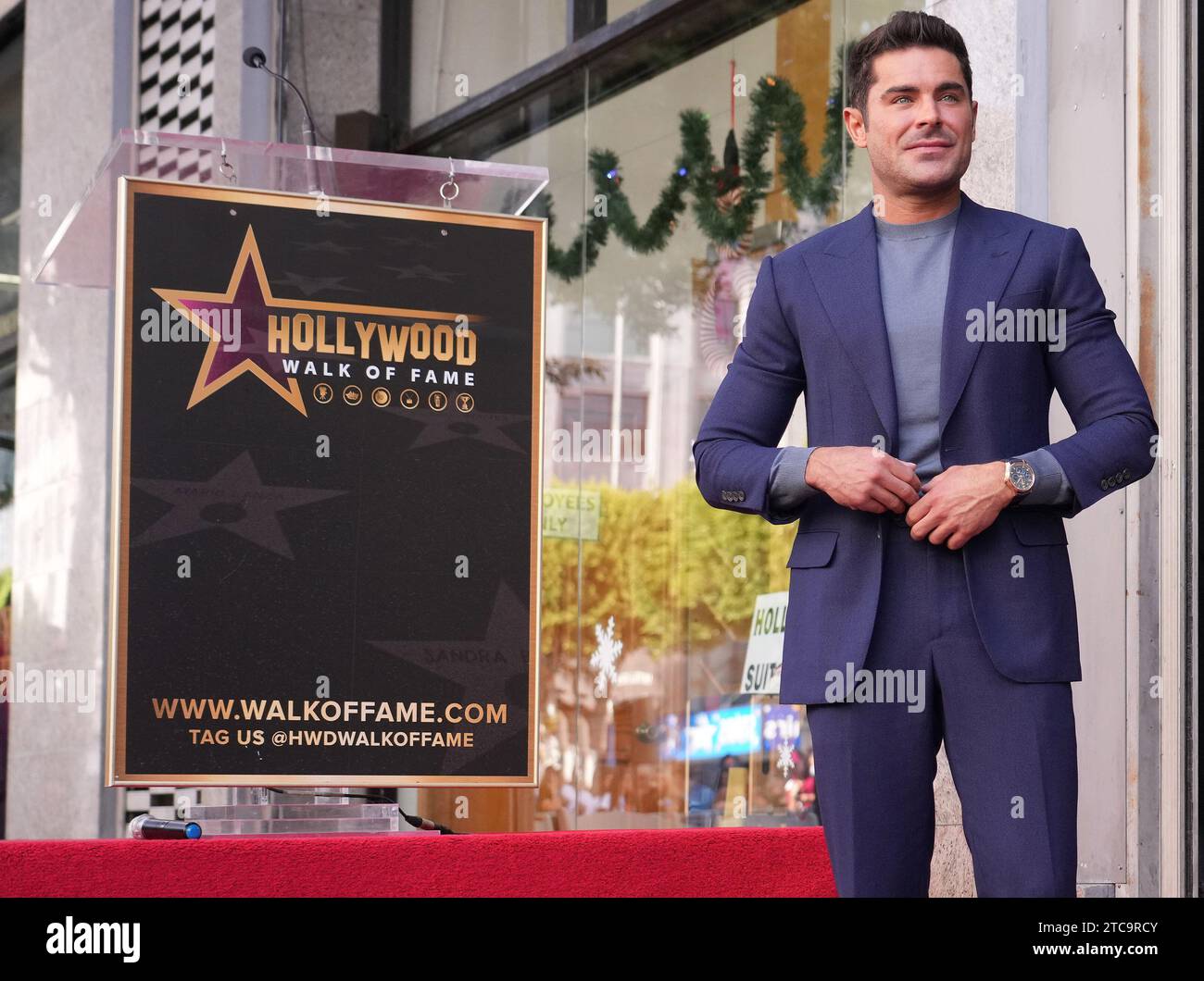 Los Angeles, USA. 11th Dec, 2023. Zac Efron at his Star On The ...