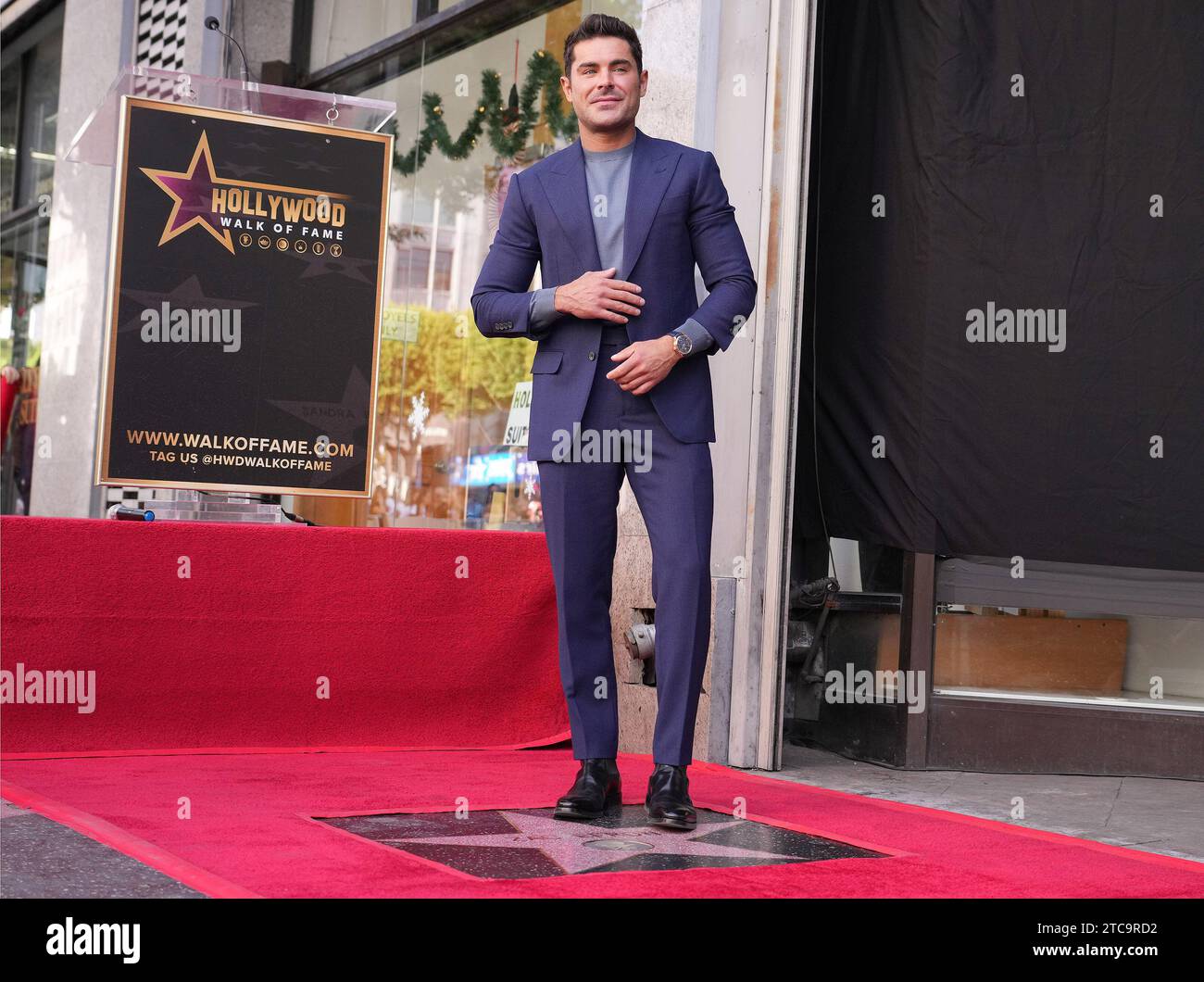 Los Angeles, USA. 11th Dec, 2023. Zac Efron at his Star On The ...