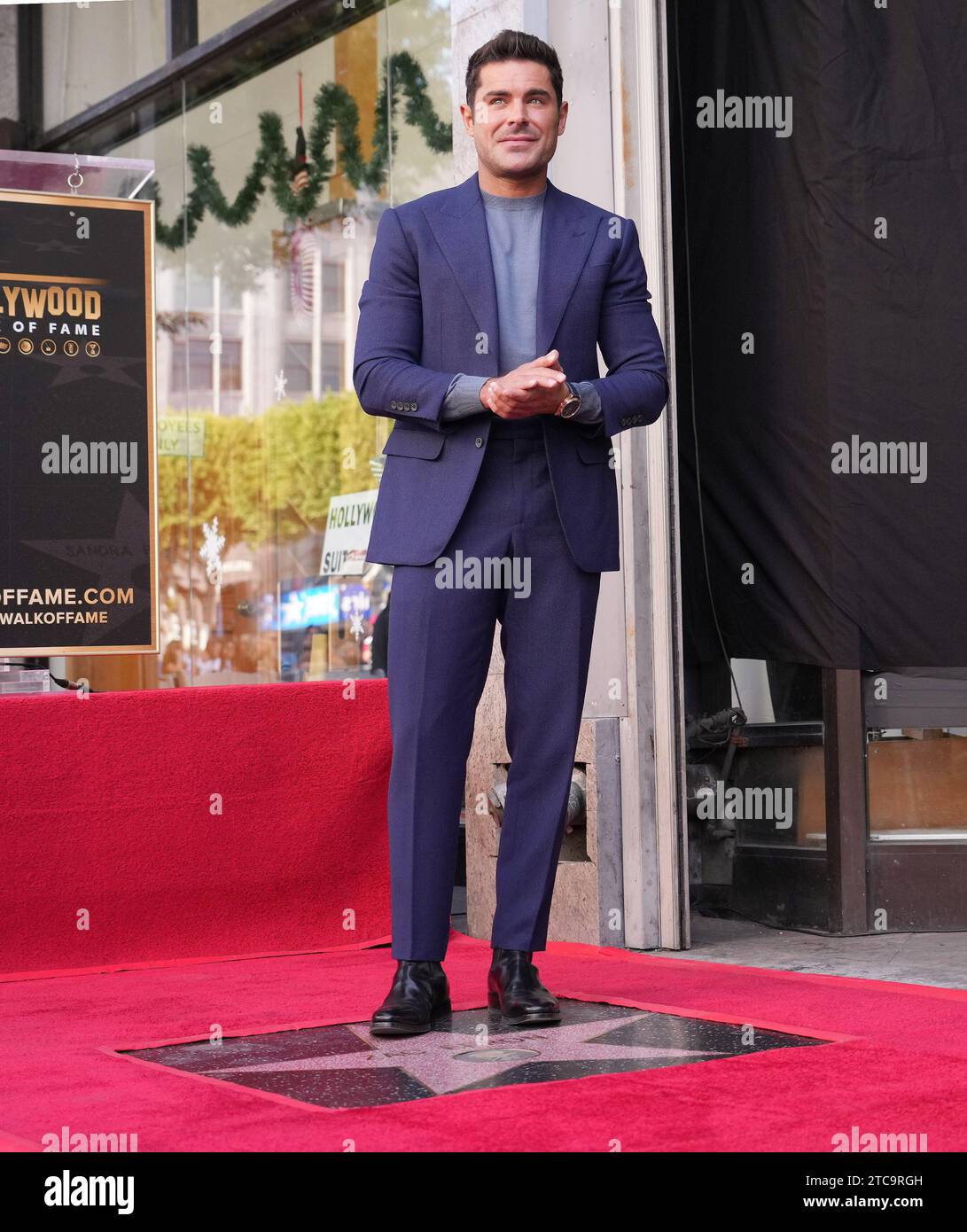 Los Angeles, USA. 11th Dec, 2023. Zac Efron at his Star On The ...
