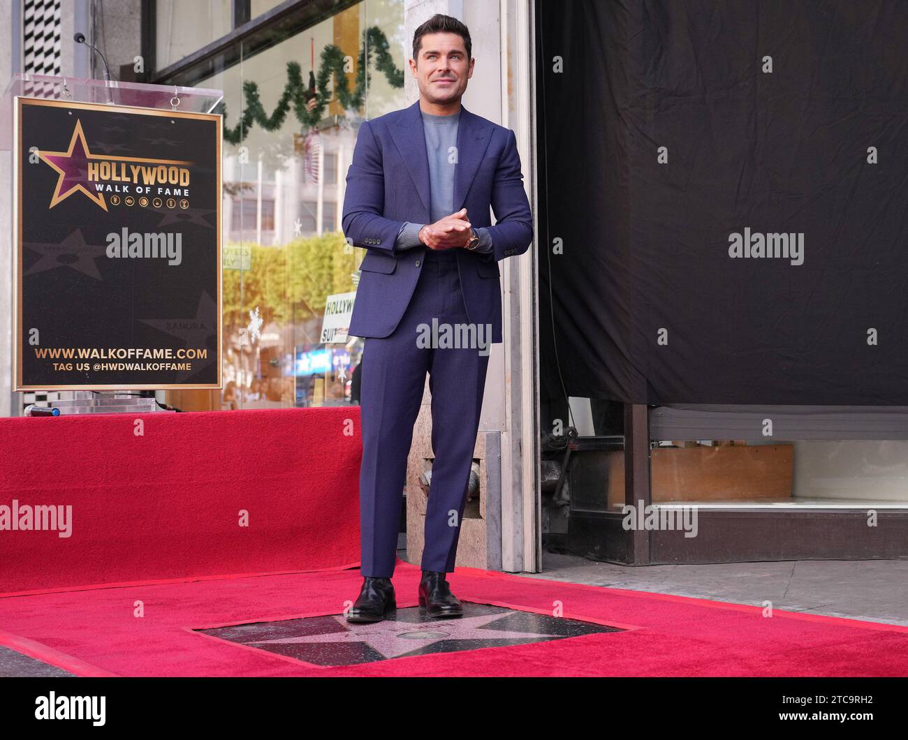 Los Angeles, USA. 11th Dec, 2023. Zac Efron at his Star On The ...