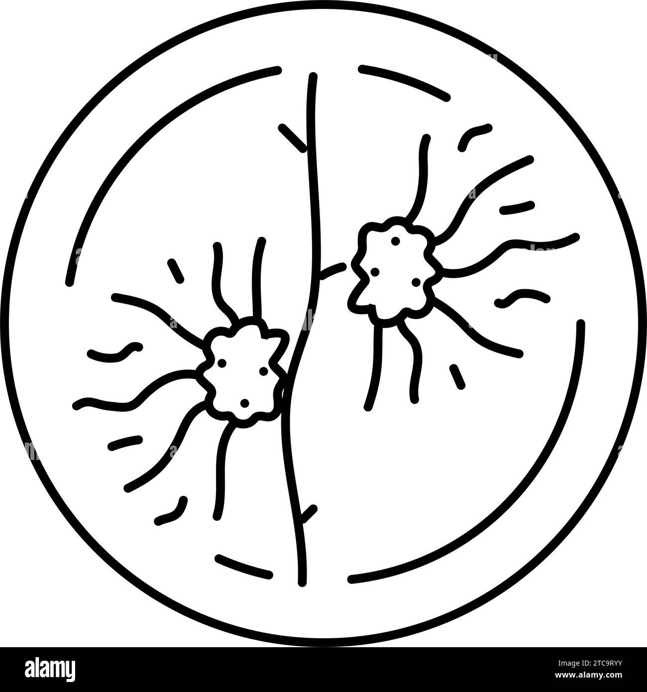 witch hazel cosmetic plant line icon vector illustration Stock Vector ...