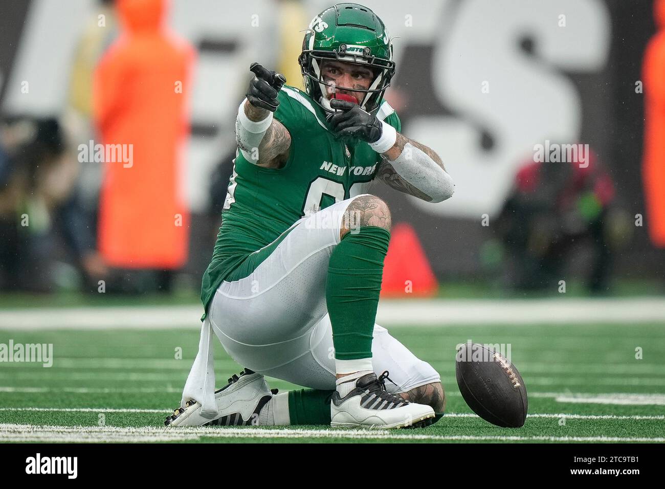 New York Jets tight end Tyler Conklin (83) during an NFL football game ...