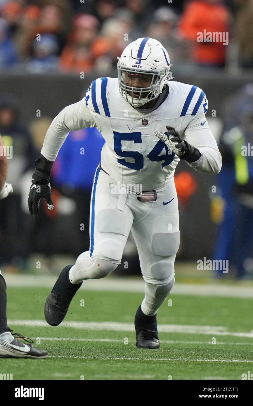 Indianapolis Colts defensive end Dayo Odeyingbo (54) rushes the passer ...
