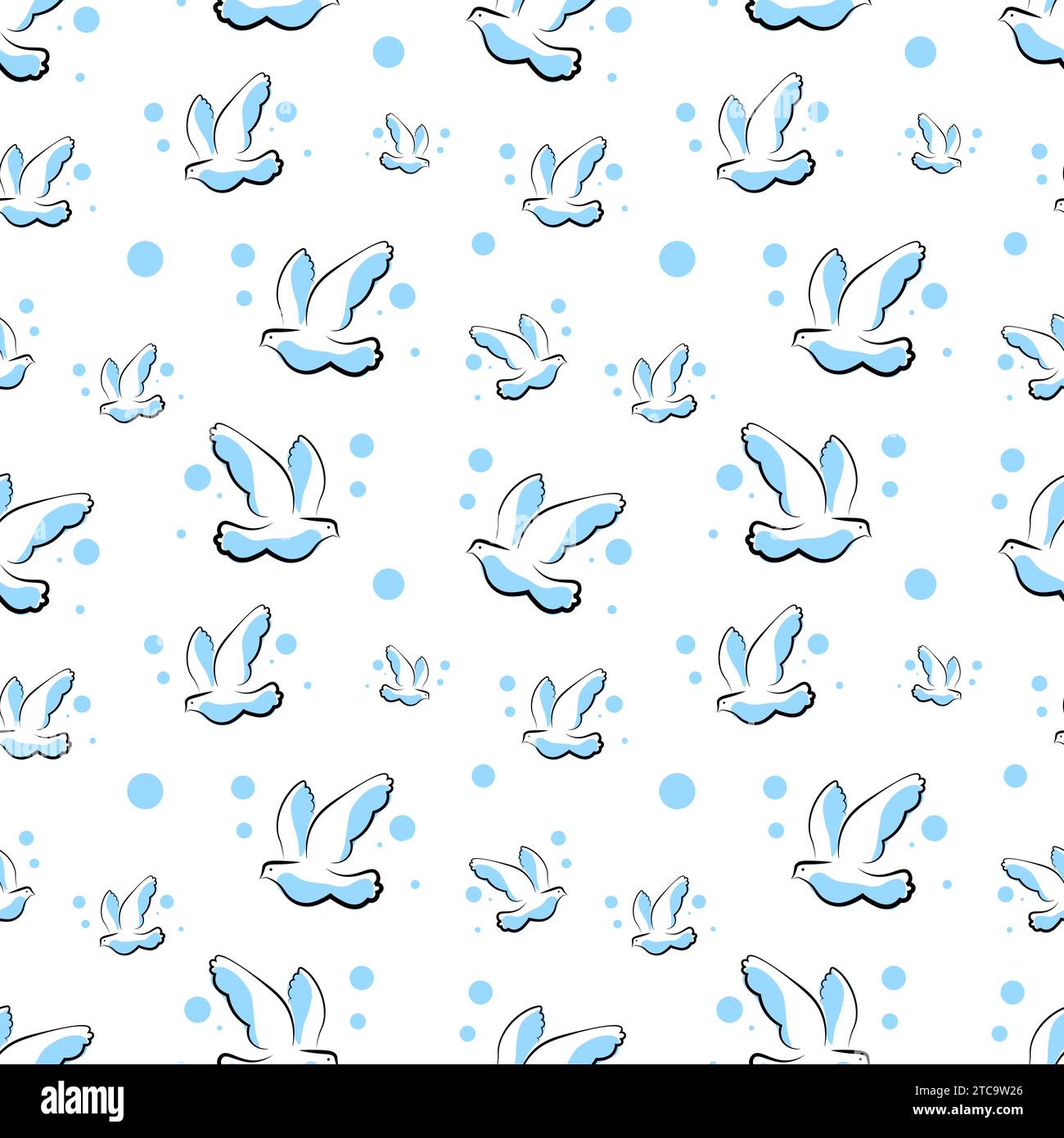 Seamless texture with birds Stock Vector Image & Art - Alamy