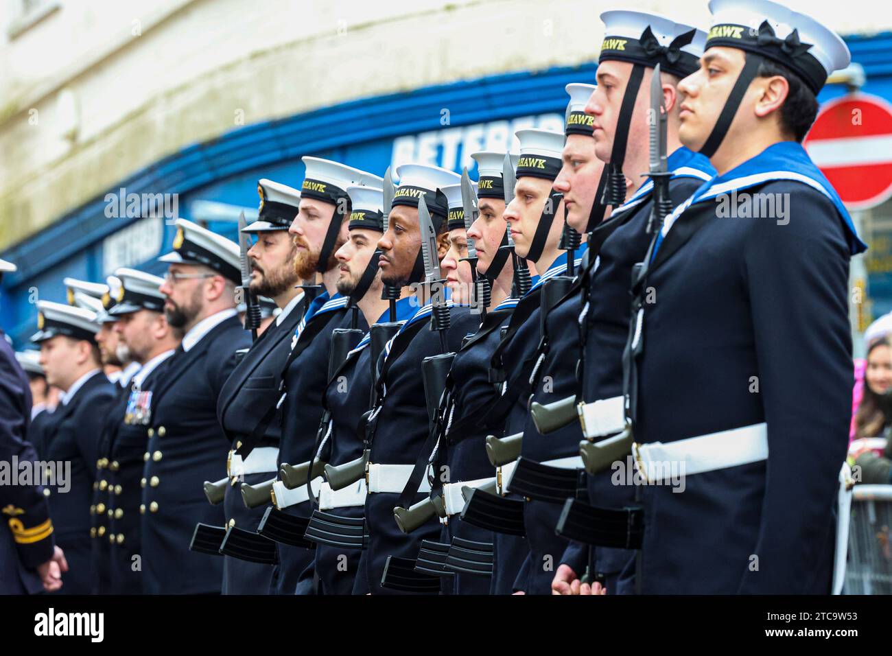 The Freedom of Helston Parade led by cadets from RNAS Culdrose & HMS ...