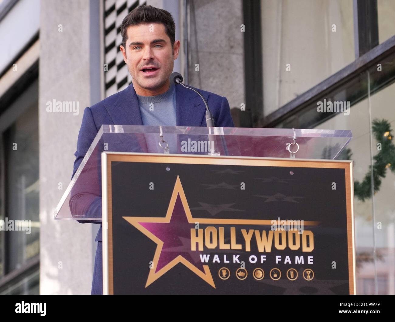 Los Angeles, USA. 11th Dec, 2023. Zac Efron at his Star On The ...