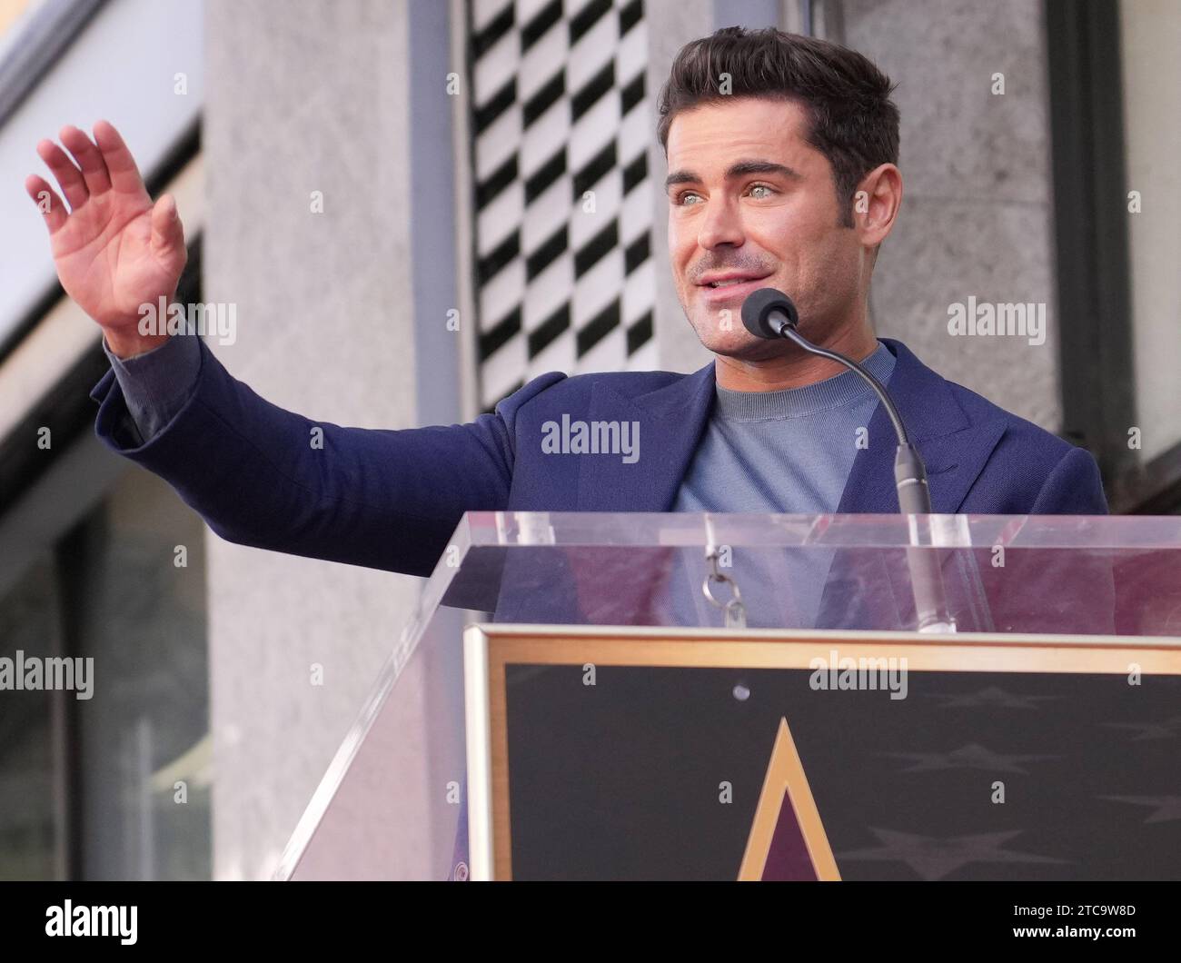 Los Angeles, USA. 11th Dec, 2023. Zac Efron at his Star On The ...