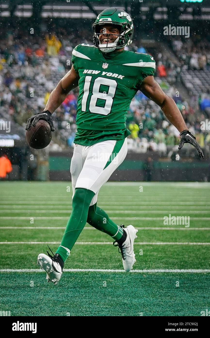 New York Jets wide receiver Randall Cobb (18) scores a touchdown during ...