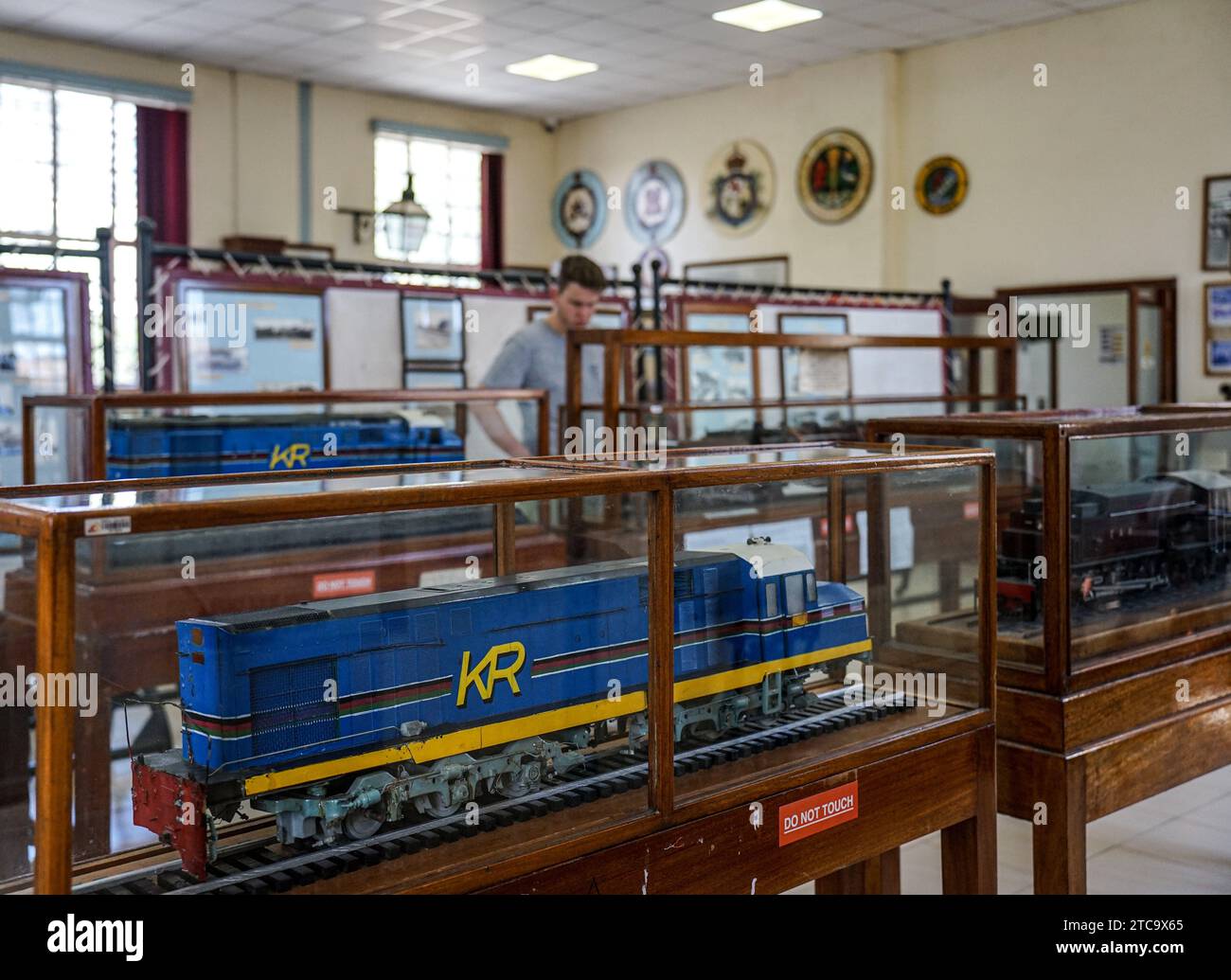 Nairobi, Kenya. 27th Nov, 2023. A visitor views exhibits at the Nairobi ...