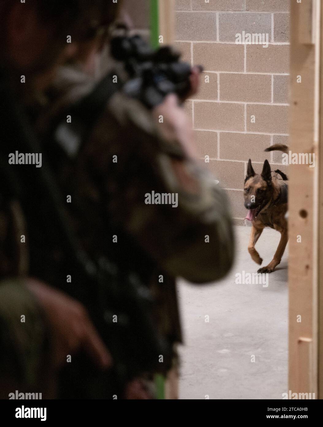 Airmen with the 115th Security Forces Squadron clear a Combined Arms ...