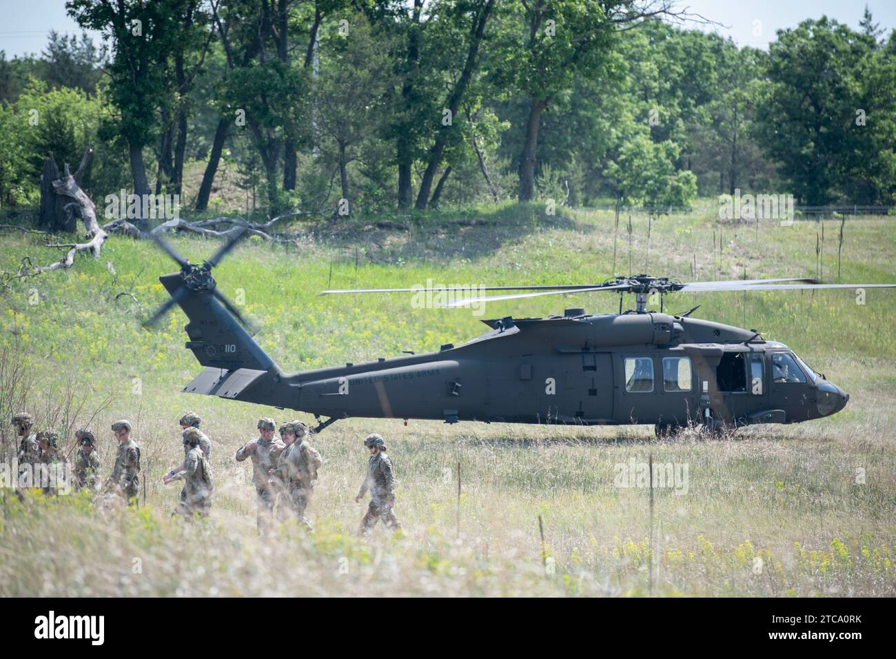 Airmen with the 115th Security Forces Squadron clear a Combined Arms ...