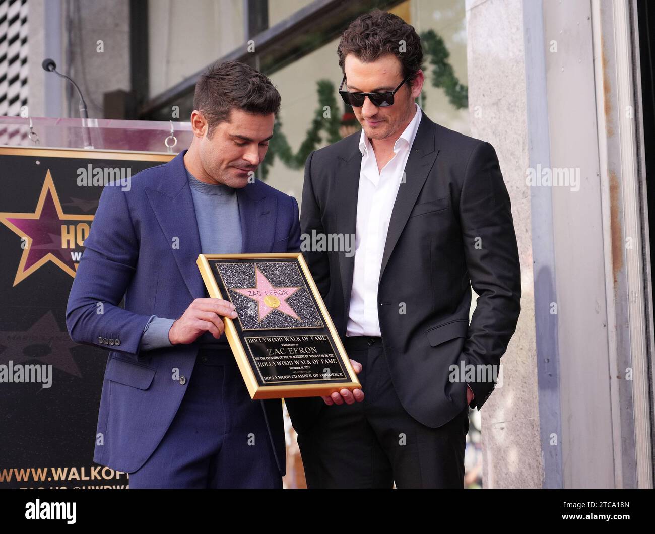 Los Angeles, USA. 11th Dec, 2023. (L-R) Zac Efron and Miles Teller at ...
