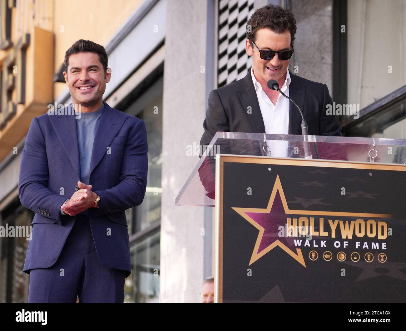 Los Angeles, USA. 11th Dec, 2023. (L-R) Zac Efron and Miles Teller at ...