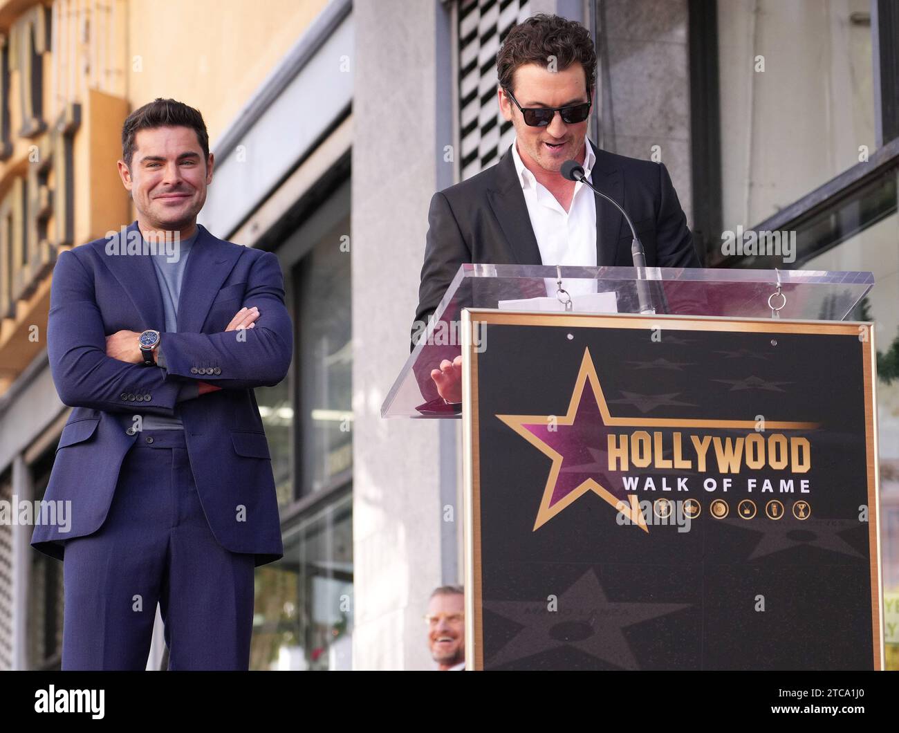 Los Angeles, USA. 11th Dec, 2023. (L-R) Zac Efron and Miles Teller at ...