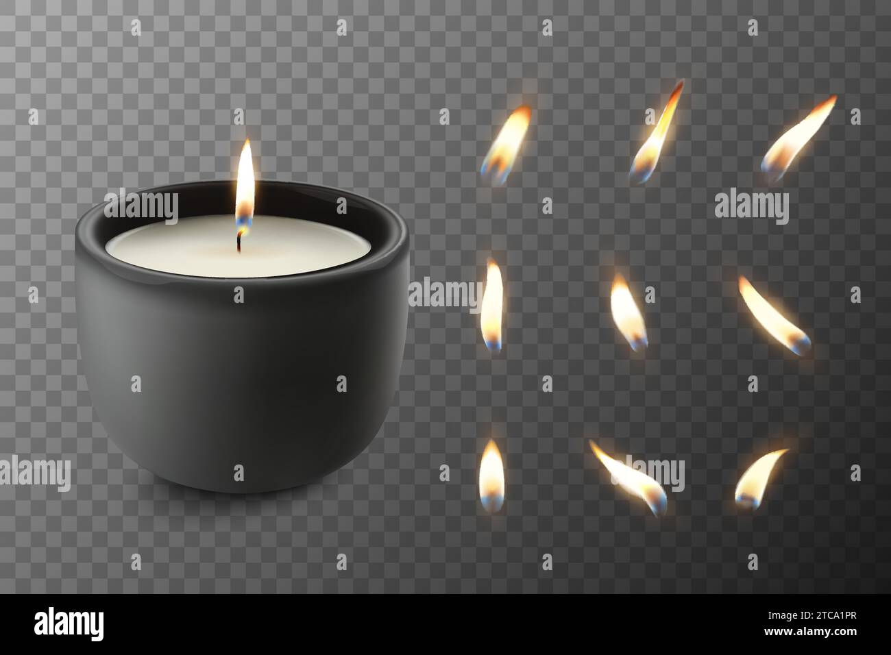 Candlelit romantic Stock Vector Images - Alamy