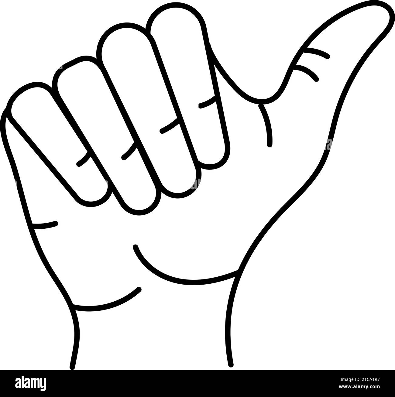 opposable thumb human evolution line icon vector illustration Stock ...