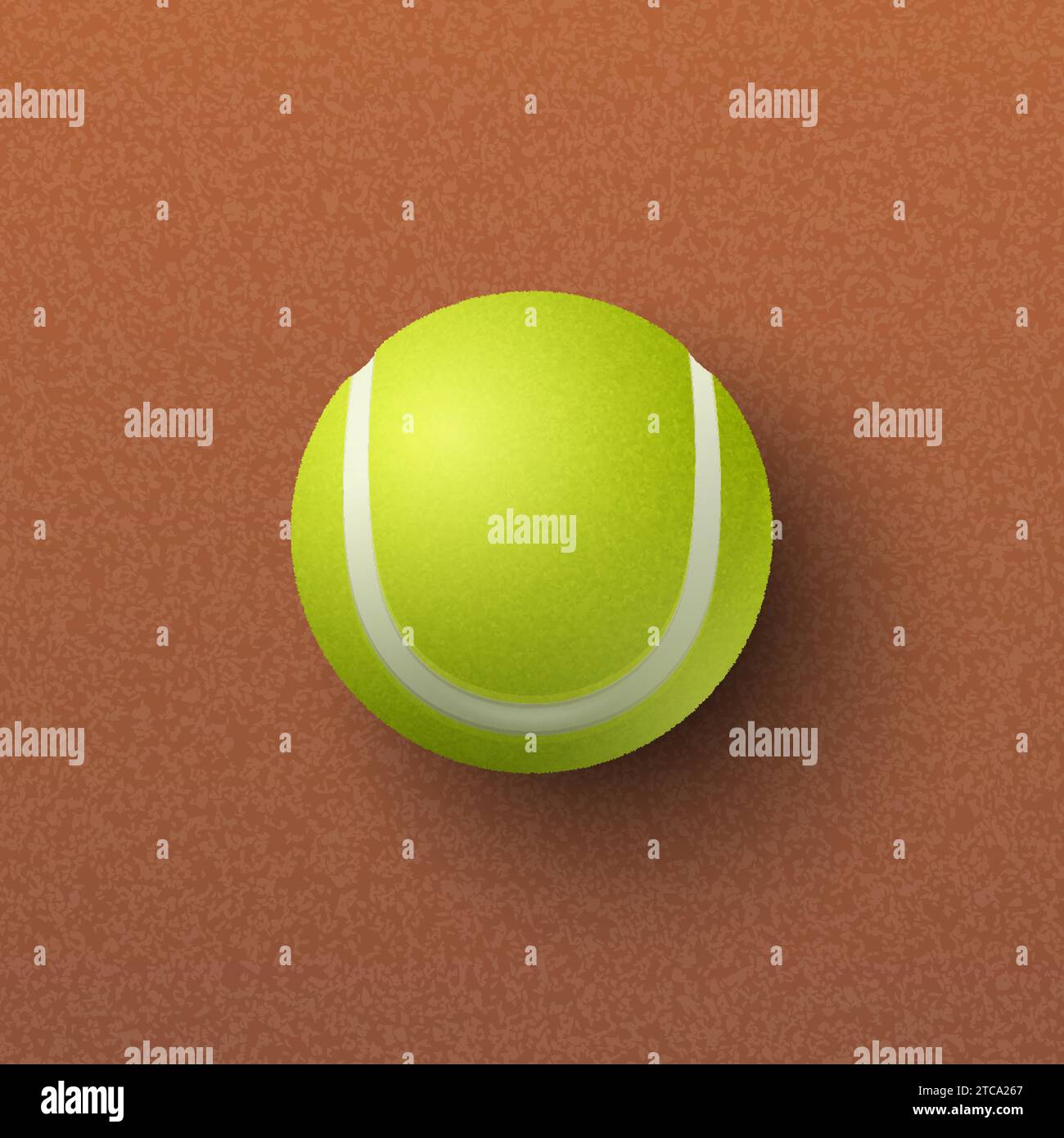 Vector 3d Realistic Green Textured Tennis Ball Icon Set Closeup. Tennis ...