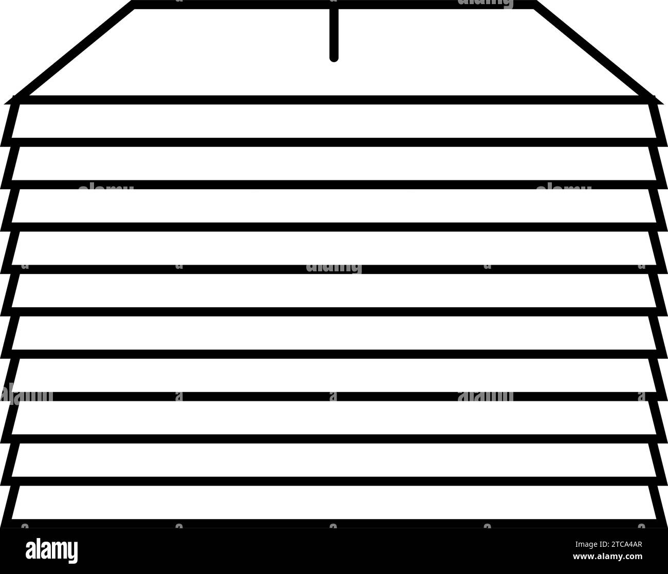 stack folded paper towels line icon vector illustration Stock Vector ...