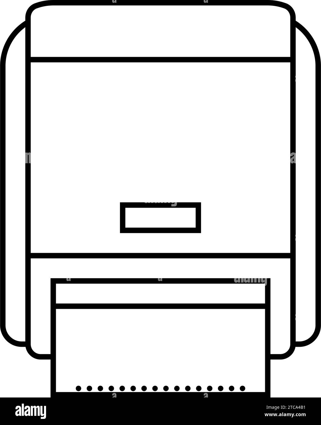 Black paper towel dispenser Stock Vector Images - Alamy