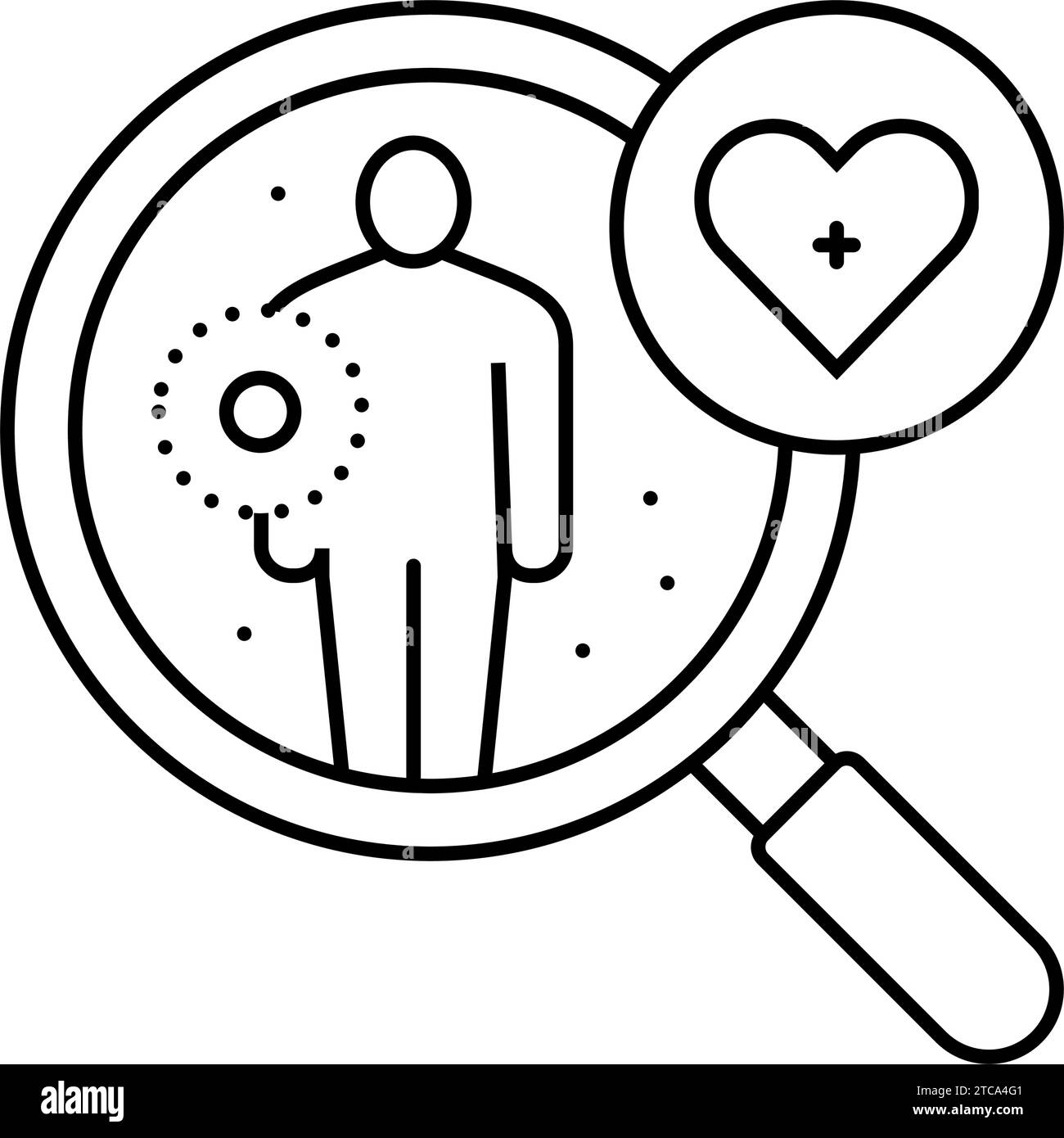 immunology research biomedical line icon vector illustration Stock ...