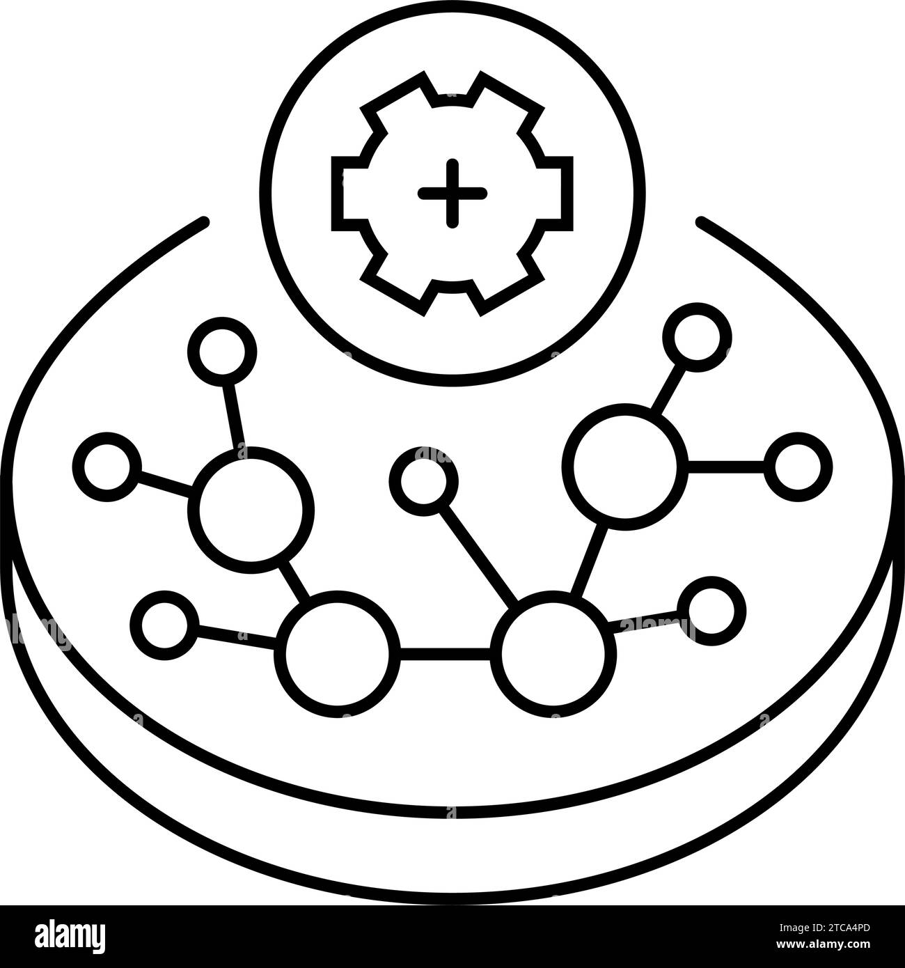 tissue engineering biomedical line icon vector illustration Stock ...