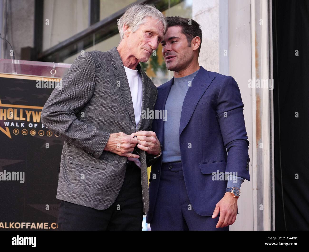 Los Angeles, USA. 11th Dec, 2023. (L-R) Kevin Von Erich and Zac Efron ...