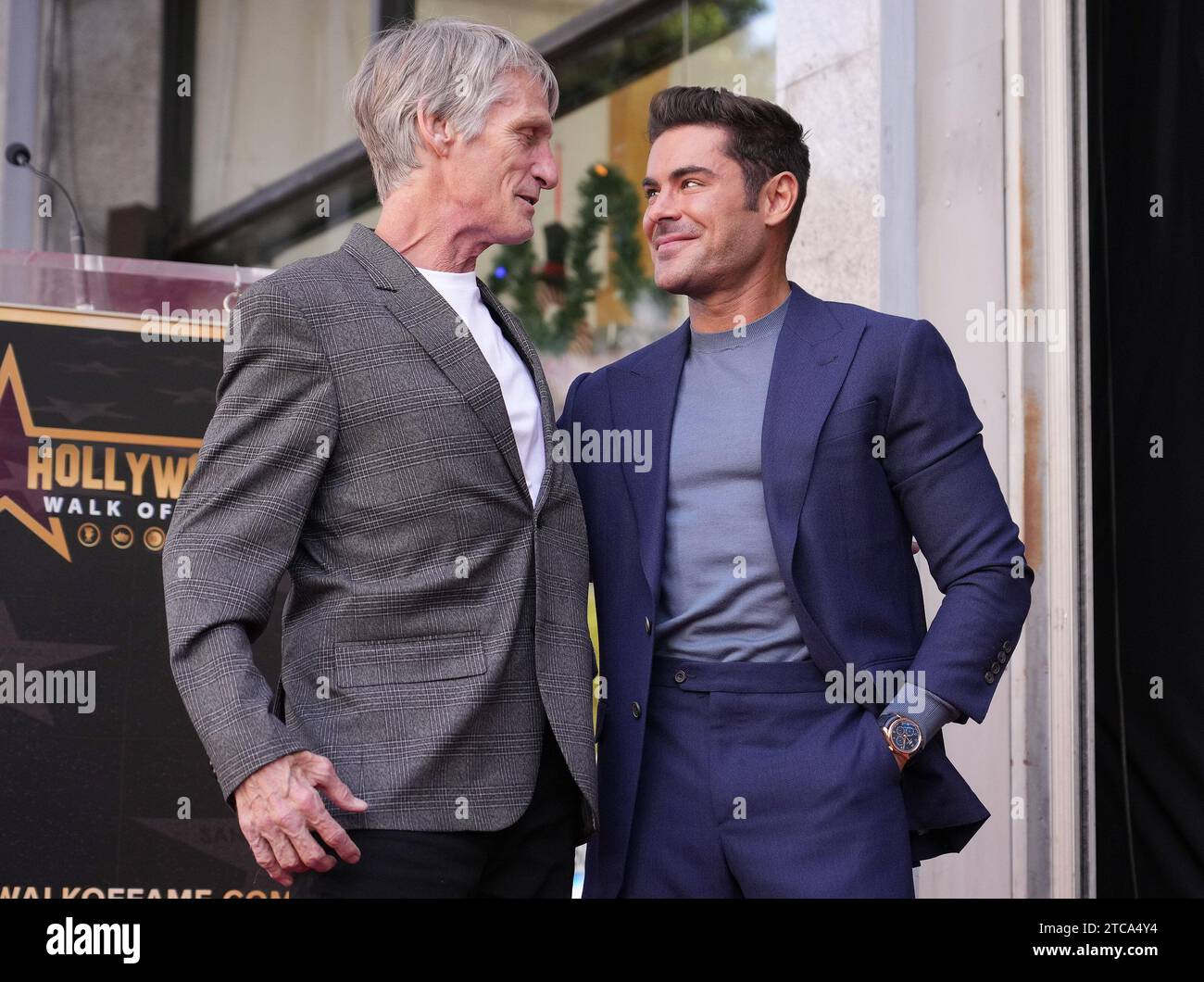 Los Angeles, USA. 11th Dec, 2023. (L-R) Kevin Von Erich and Zac Efron ...