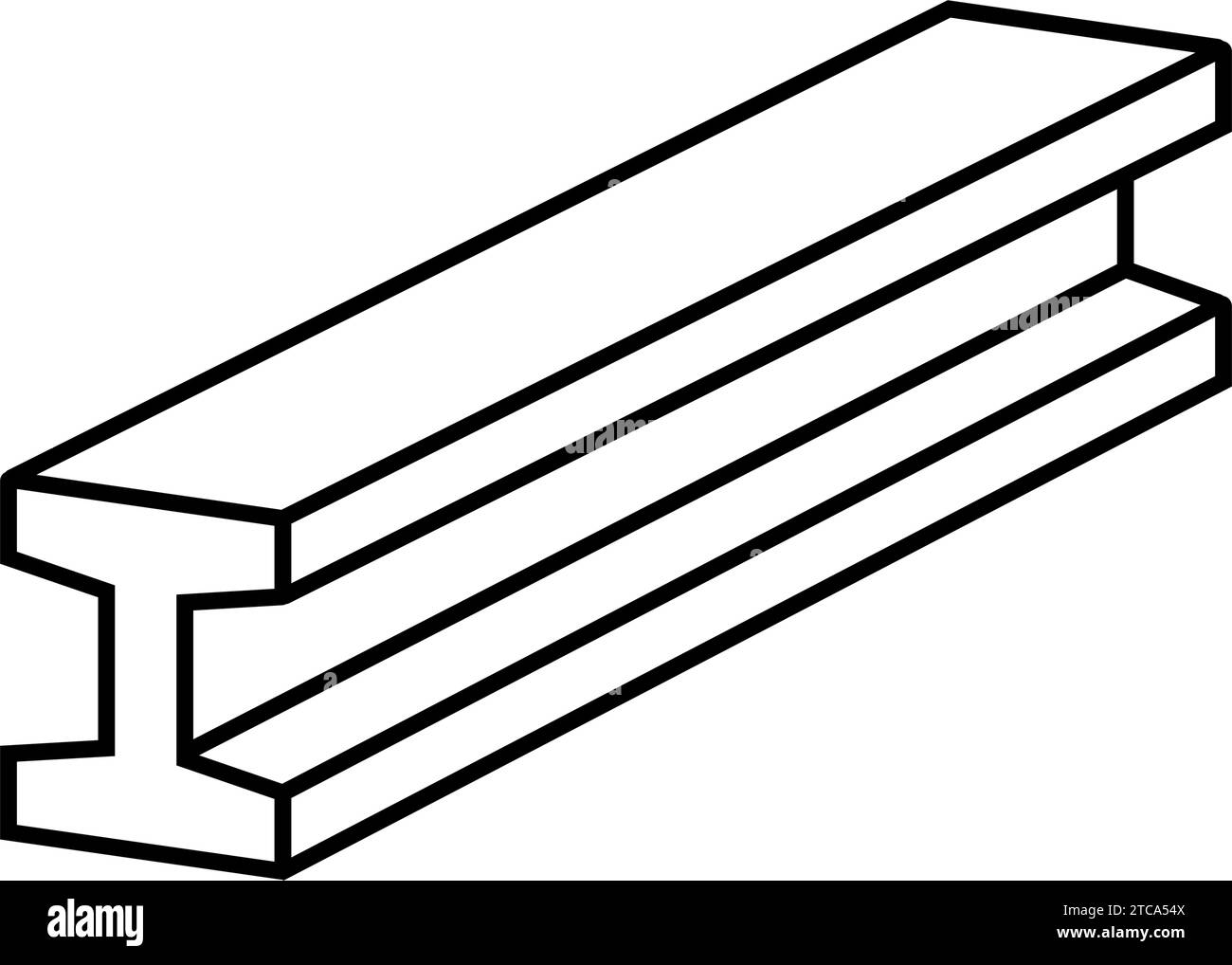 steel girders civil engineer line icon vector illustration Stock Vector ...