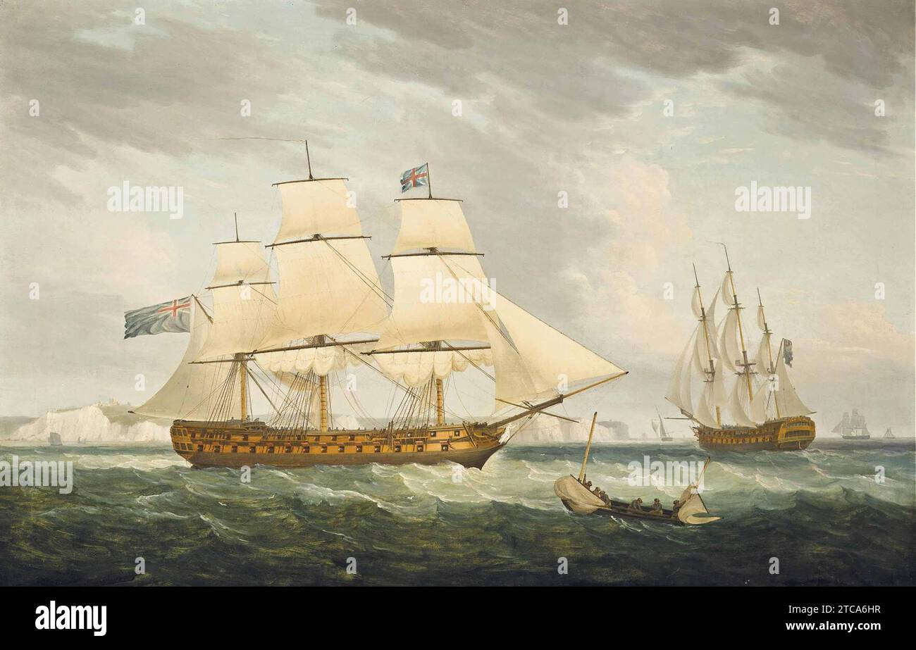 H.M.S. Bombay Castle, in two positions, in the Channel off Dover 2014 ...