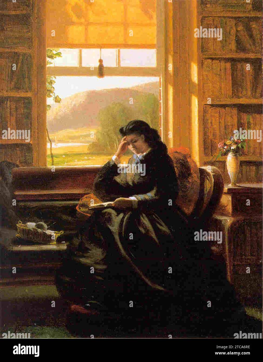 John Ferguson Weir, Autumn Lights Stock Photo - Alamy