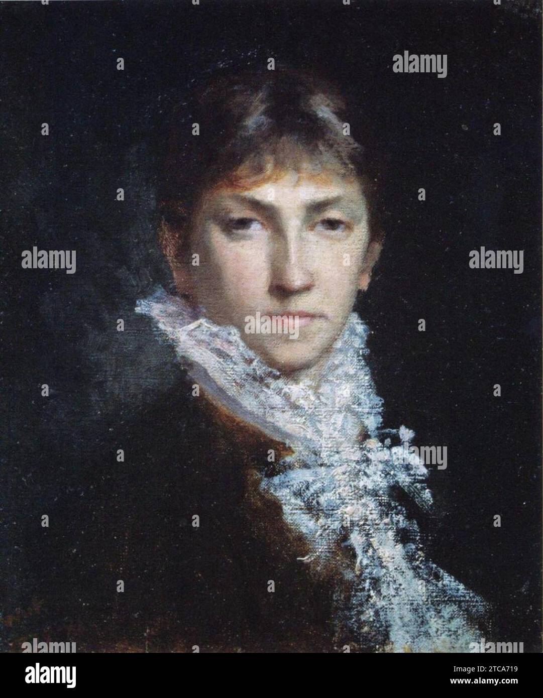 Maria Wiik self-portrait Stock Photo - Alamy