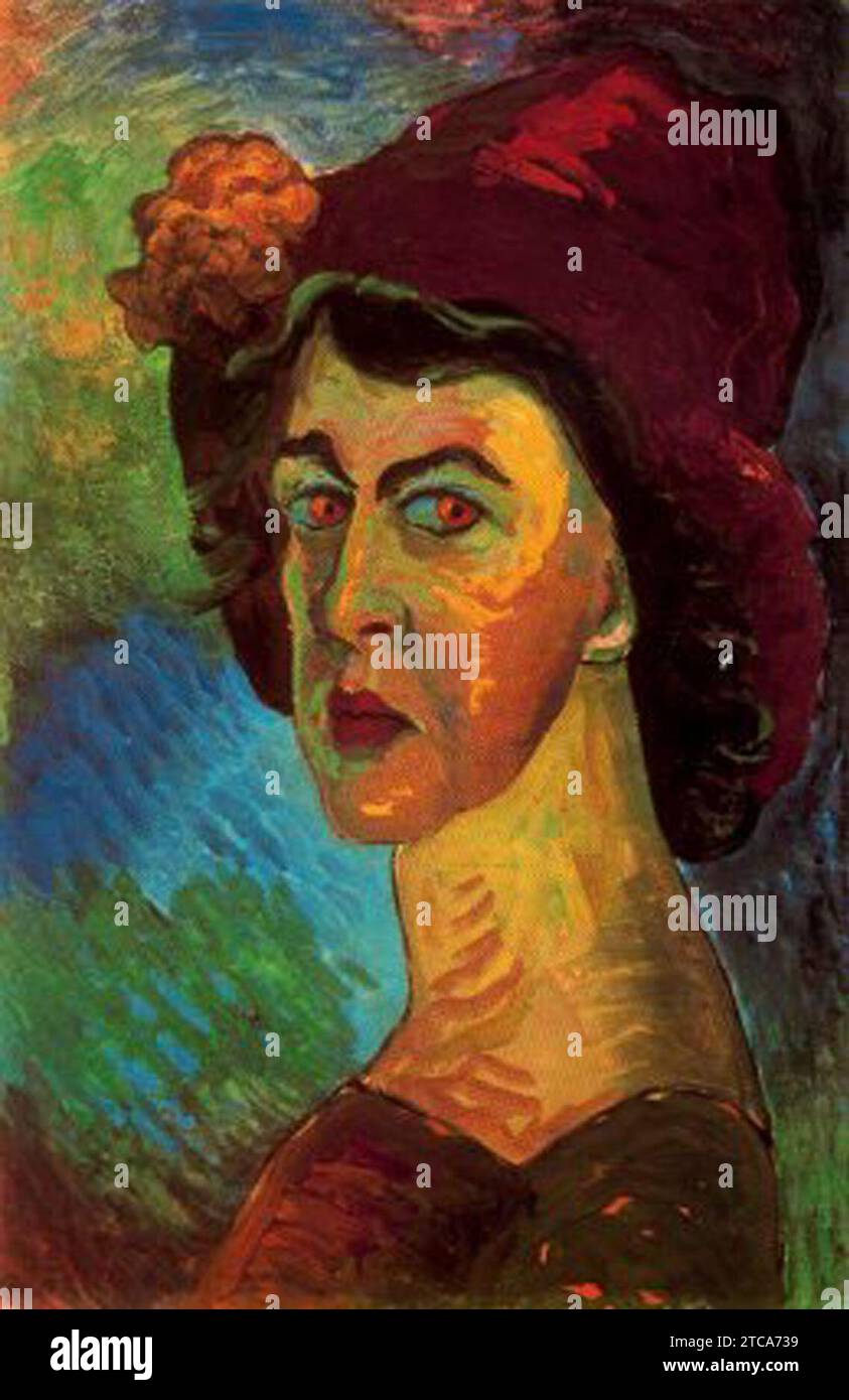 Marianne von Werefkin self-portrait Stock Photo - Alamy