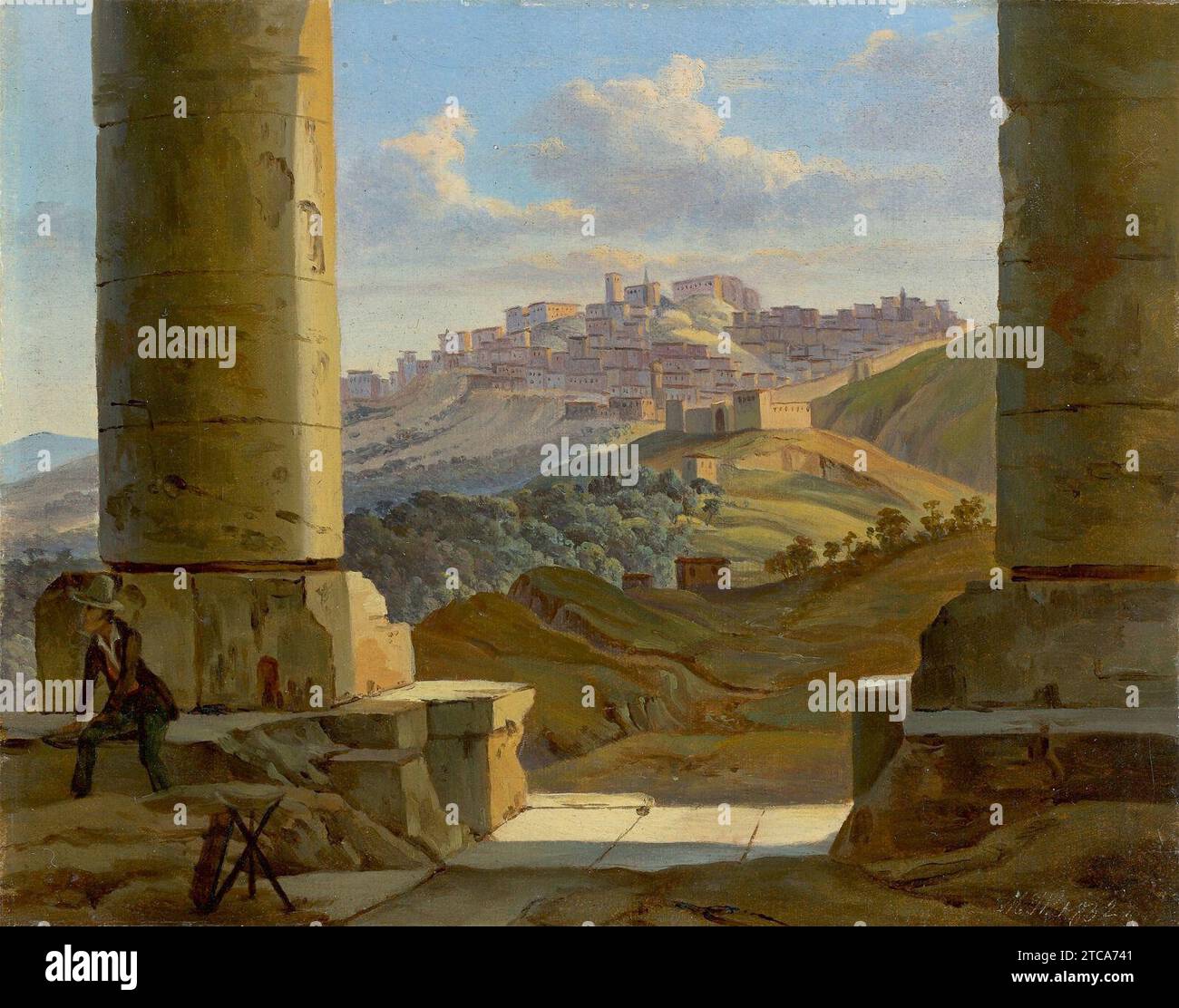 Michael Wentzel - Sizilianische Landschaft (1832 Stock Photo - Alamy